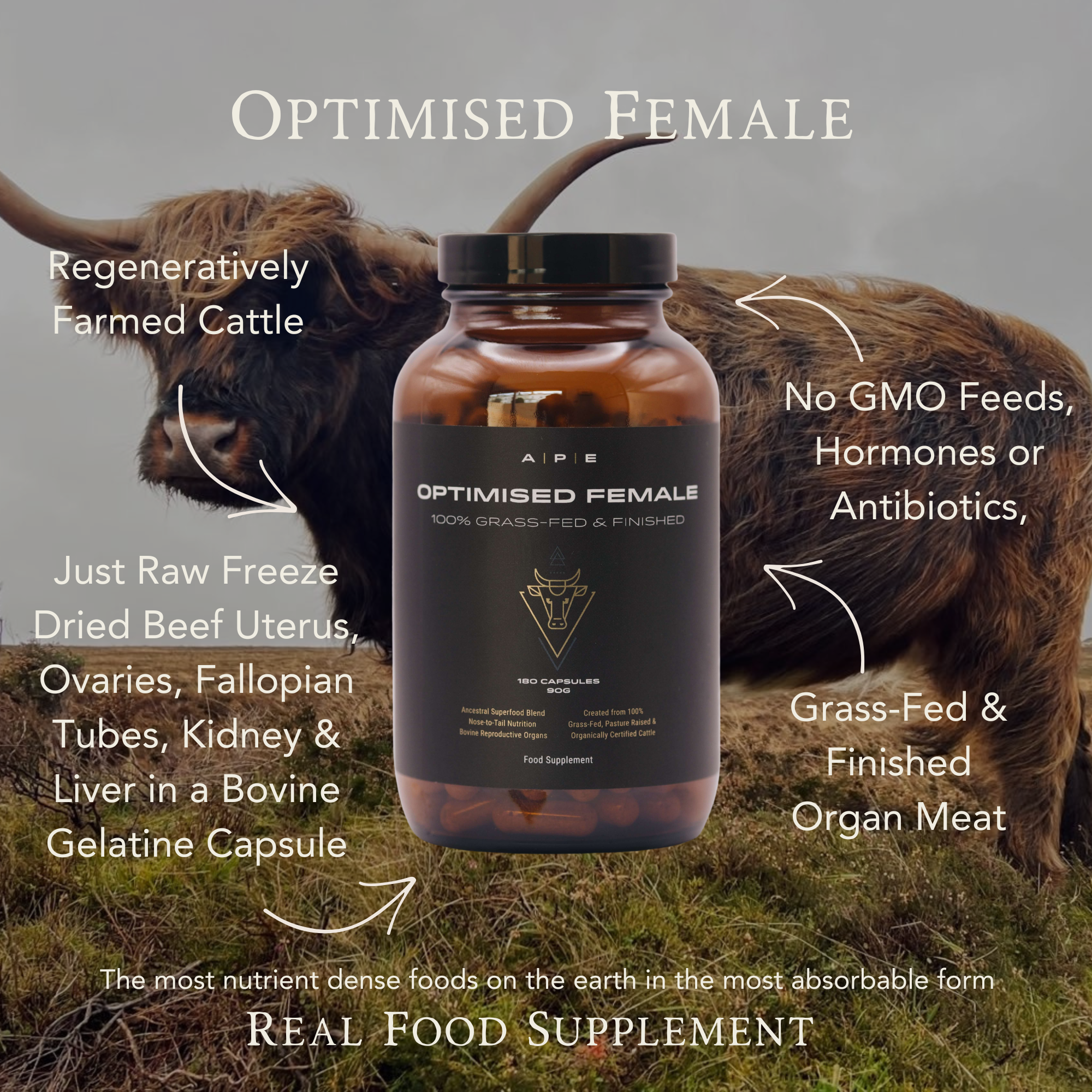 Organic & Grass-Fed Optimised Female – APE Nutrition Ltd