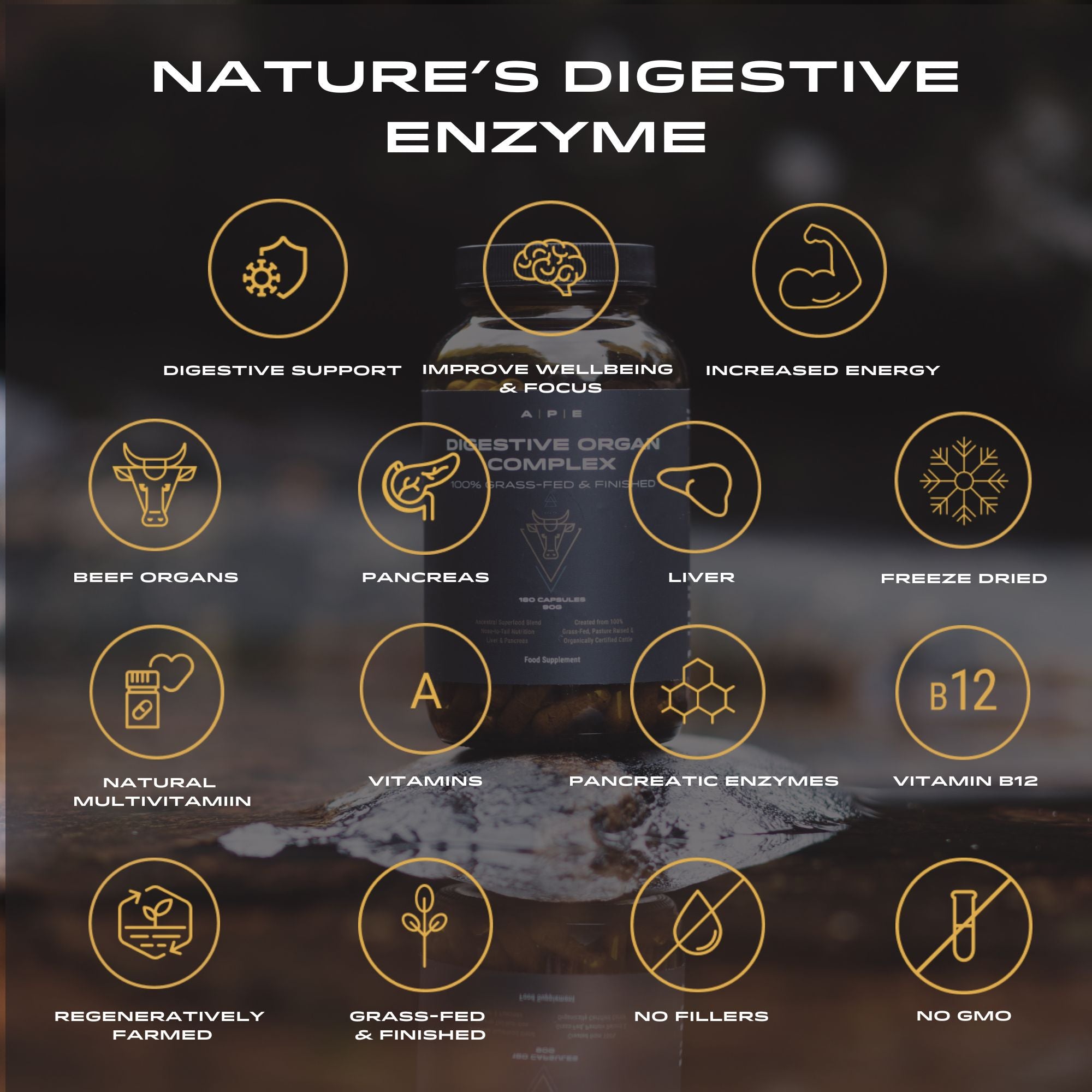 Grass-Fed Digestive Organ Complex – APE Nutrition Ltd